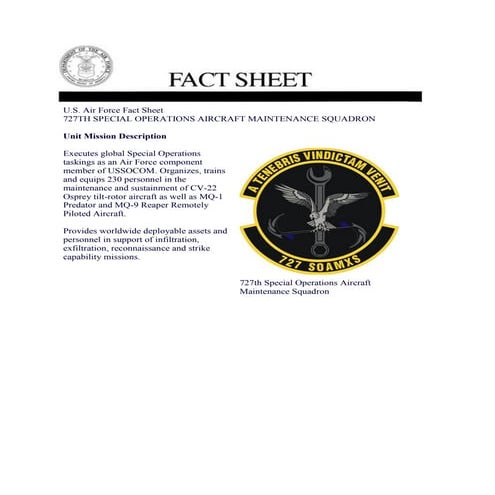 727 SOAMXS Fact Sheet | PDF