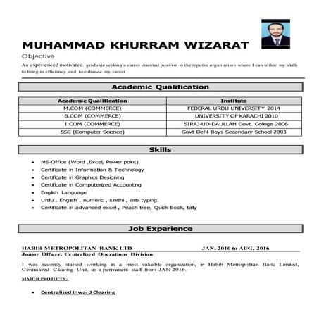 muhammad khurram cv. | DOCX