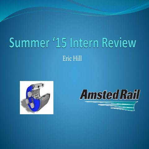 Intern Presentation Ppt