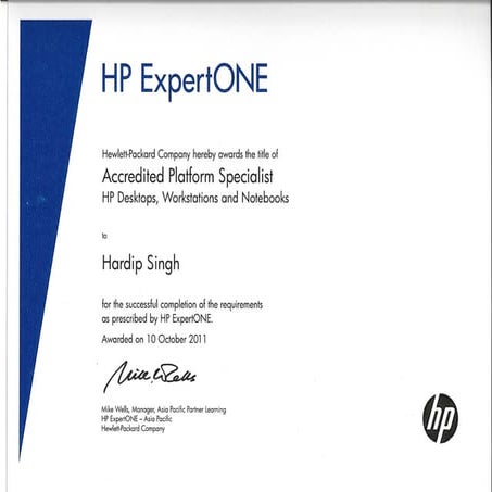 HP EXPERT ONE 10 OCTOBER 2011 | PDF