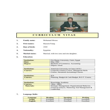 Hussein Farag CV final2 (2) | DOC