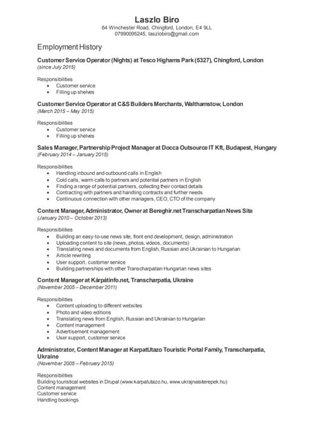 Leszek CieśLa Cv En | PDF