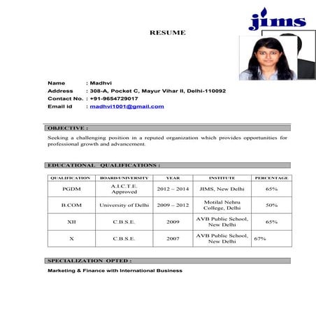 Anitha General Resume | DOCX