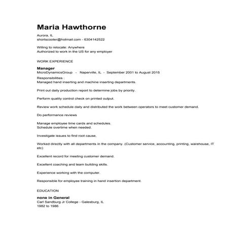 resume word dox | DOCX