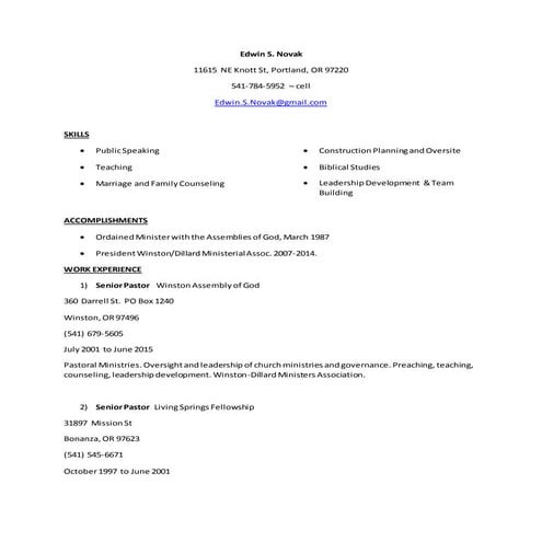 resume - Tim | DOCX