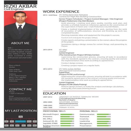 CV RIZKI AKBAR ENG | PDF