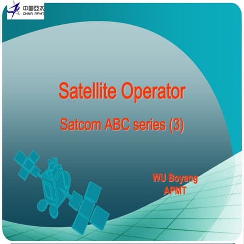 sat operator trainin presentation for learning | PDF
