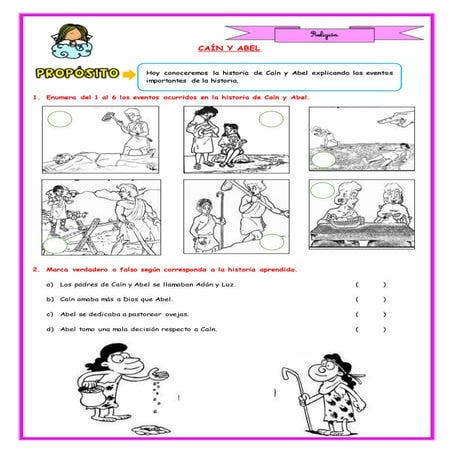 Fichas De Trabajo De David Y Goliat