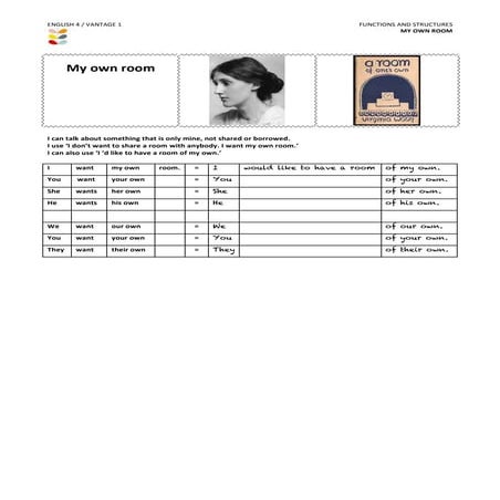 E4-1 My own room | PDF