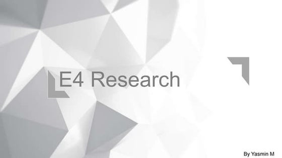 E4 research | PPT