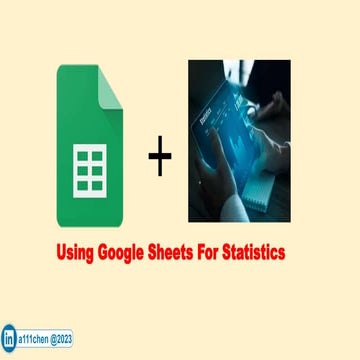 Using Google Sheets statistics functions | PPT