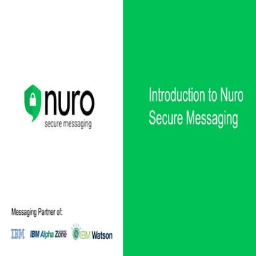 Nuro Secure Messaging | PDF