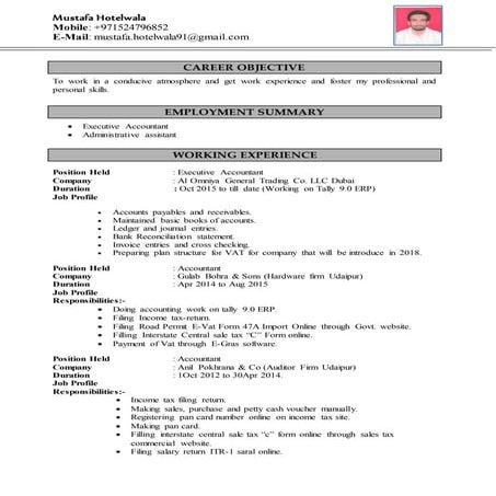 MUSTAFA CV | PDF