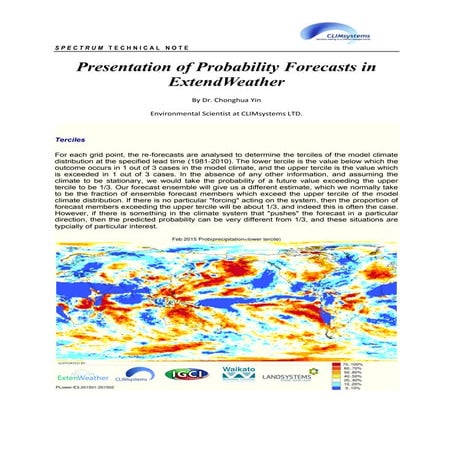 Presentation of Probability Forecasts in ExtendWeather | PDF