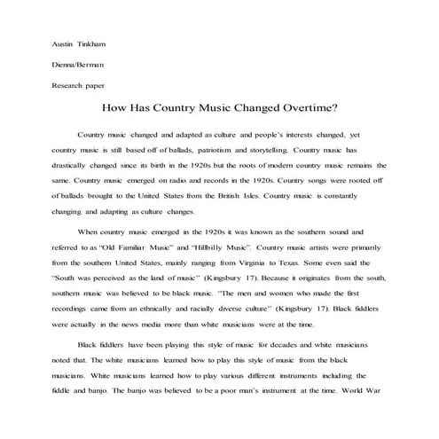 Country Music Powerpoint | PPTX