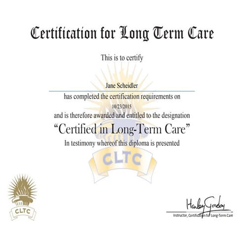 CLTC Certificate | PDF | Education