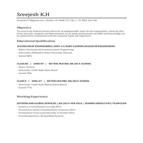 Updated balaji resume | DOC