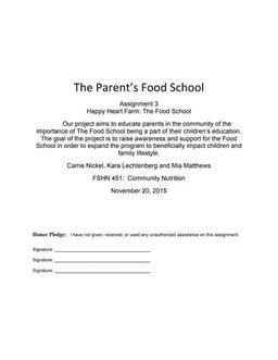 Nutrition project how to | PPT