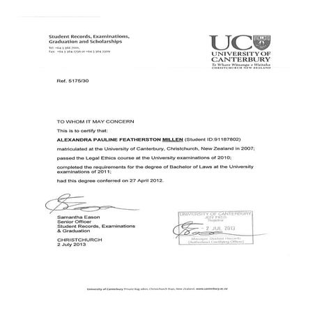 Letters and Transcripts | PDF