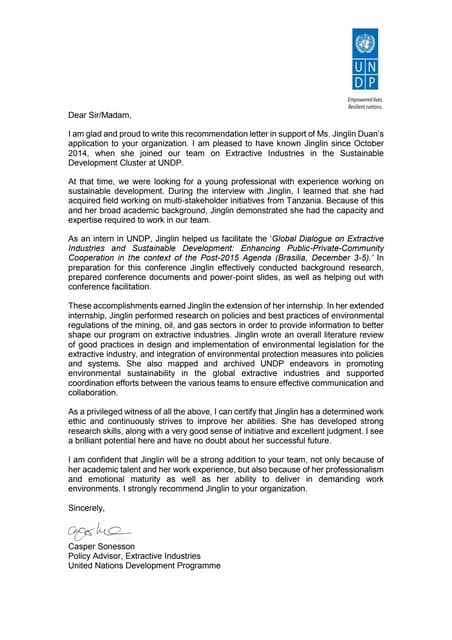 Letter of recommendation from Emma | PDF