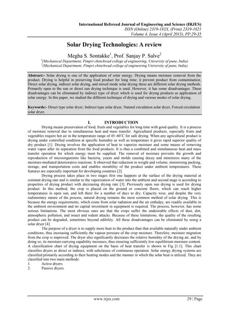 Drying methods | PPTX | Home Appliances | Home & Garden