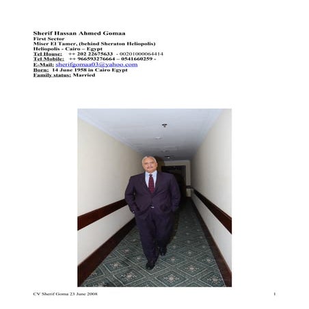 Sherif Gomaa C V | DOC