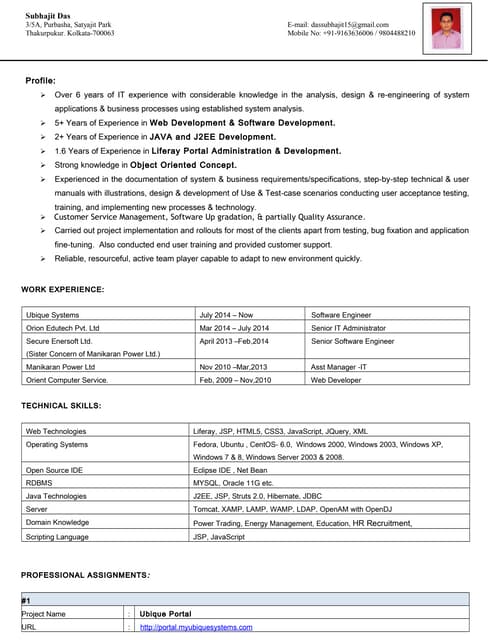 7+ Years.Net Resume | DOC | Web Development | Internet