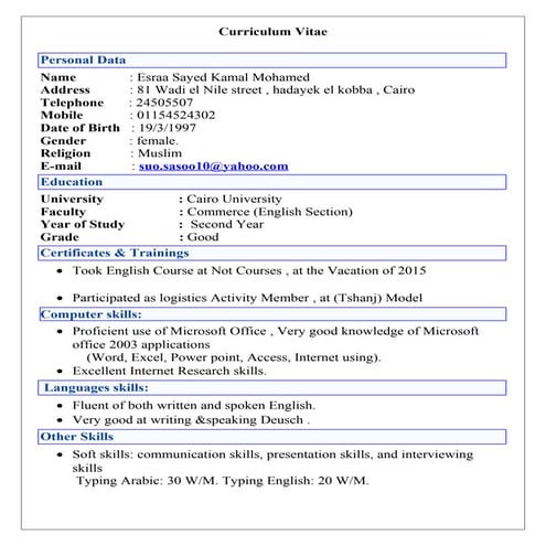 esraa-sayed-cv | PDF