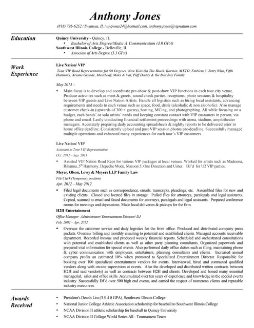 Fredrico Anthony's Resume | PDF