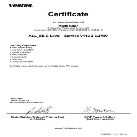 Course Certificate C | PDF