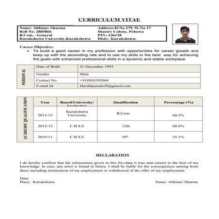 abbu CV 2 | DOC