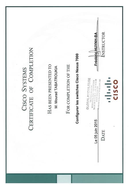 Cisco Certified Course Completion Certificate_1224133 | PPT