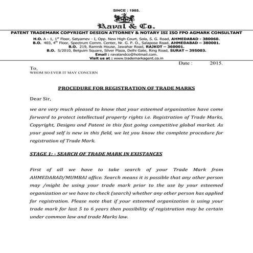 TRADEMARKPROCEDURE | PDF