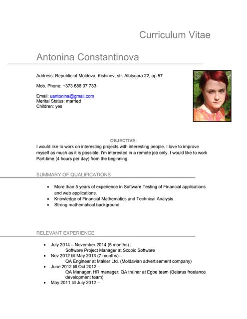 Belyaeva Inna QA | PDF