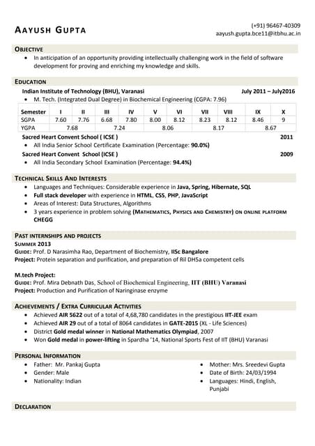 Avinash_resume | PDF
