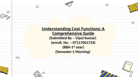 Marginal costing and break even analysis | PPTX