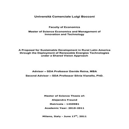 MSc. Thesis - Alejandro Freund - A Proposal for Sustainable Development ...