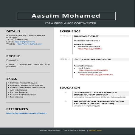 My Awesome Resume | DOCX
