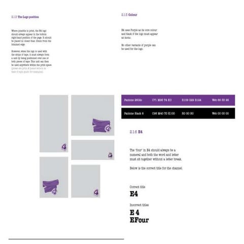 E4 Brand Guidelines | PPTX