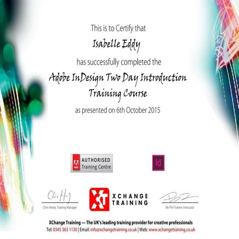 XC_Training_Certificate | PDF | Computer Software and Applications ...