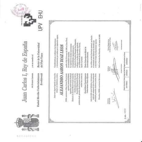 Titulo Derecho compulsado | PDF