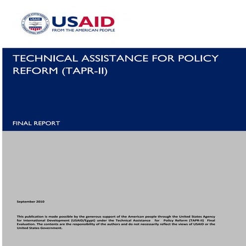 TAPR-II Final Report | PDF