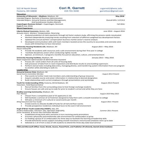 Mitch Tulley Resume | DOCX