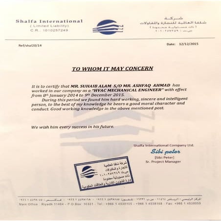 Shalfa experiance | PDF