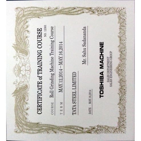 Toshiba machine certificate | PDF