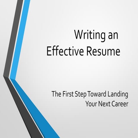 IT Resume Writing | PPT | Resume Writing and Advice | Job Search