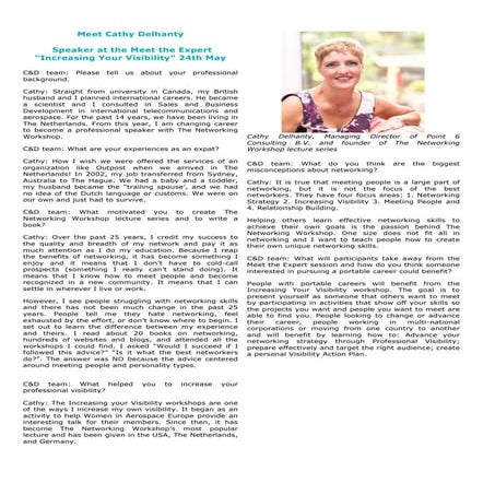 Interview with Cathy Delhanty for Shell Outpost | PDF | Career Planning ...