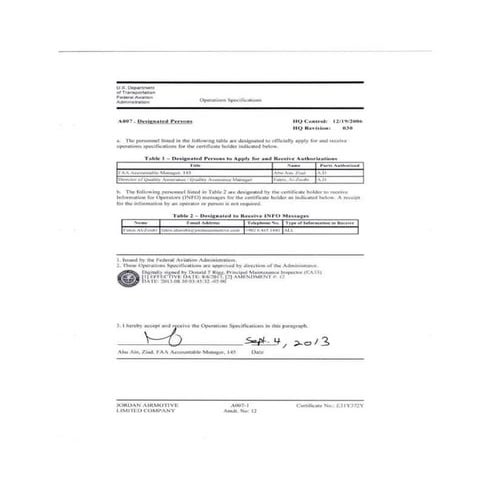 FAA designated Person | DOCX