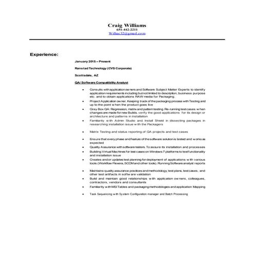 Craig Williams Resume_rev3 | DOCX