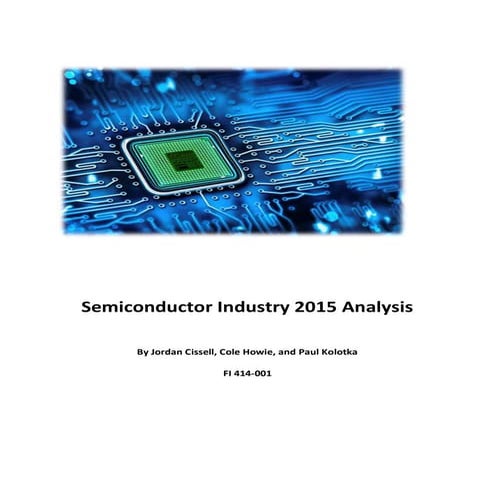 Semiconductors Final Project | PDF